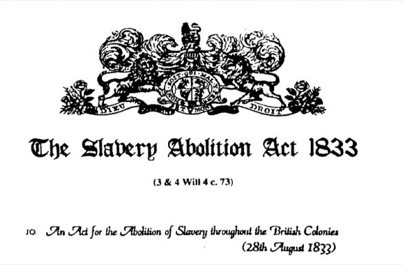 The Slavery Abolition Act of 1833 / SamePassage